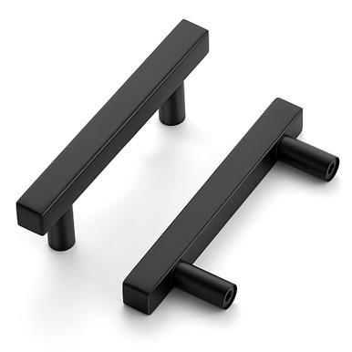 Home Expert 20 Pack 3 inch Cabinet Handles Black Kitchen Cabinet ...