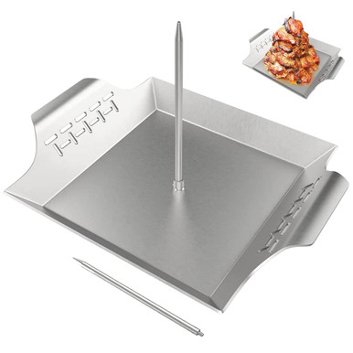 Blackhoso Vertical Skewer Stand for Kebabs Tacos Al Pastor Meat ...