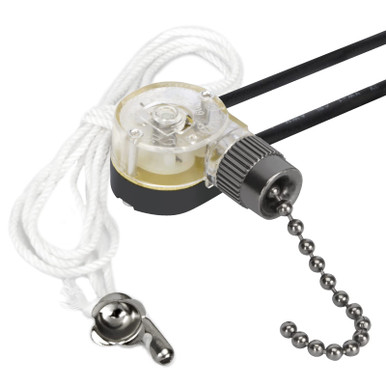 Pull Chain Switch Zing Ear ZE-109 2-Wire Single Circuit Pull Chain ...