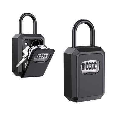 KeeKit Key Lock Box, 4 Digit Combination Key Lock Box with Removable ...
