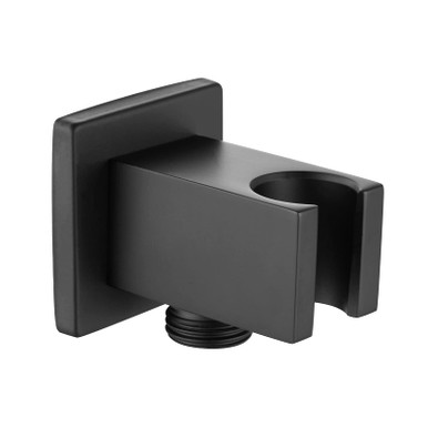Cinwiny Square Shower Sprayer Holder Wall Mount Matte Black Hand Held ...