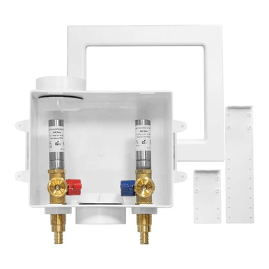GUOFIS Washing Machine Outlet Box with Stainless Steel Water Hammer ...