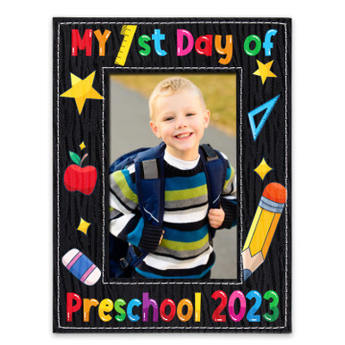 FaCraft My First Day of Preschool Picture Frames 2023 First Day of ...