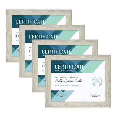 MCS Gallery Document Frame Set, Certificate Frames Fit 8.5 x 11 ...