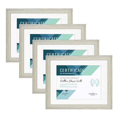 MCS Studio Gallery Matted Document Frame Set, 11 x 14 Matted ...