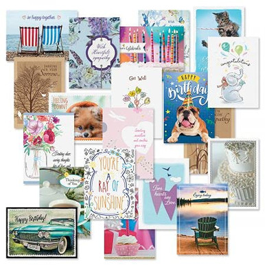 Modern Messages All Occasion Greeting Cards with Seals Value Pack - Set ...