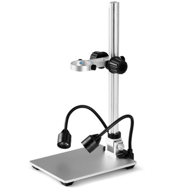 Koolertron 12inch Extended Aluminum Microscope Stand with 2 Fill Lights ...