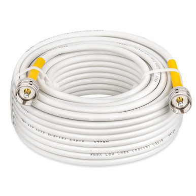 MOOKEERF CB Coax Cable 50ft,RG8x Coaxial Cable UHF PL259 Male to Male ...