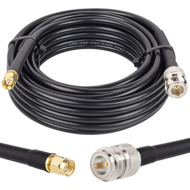 MOOKEER SMA to N Cable,25ft SMA Male to N Female Cable,RG8x Coaxial ...