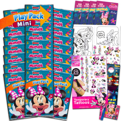 Disney Minnie Mouse Birthday Party Favors Set - Bundle with 24 Minnie ...