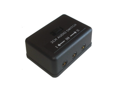 Two channel Audio Switch Box 1/8' 3.5mm ab Speaker switcher TRS & TRRS ...