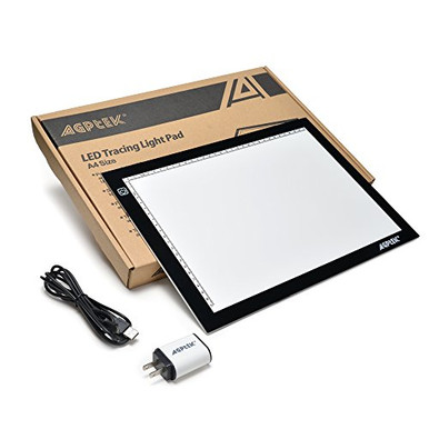 AGPtek New A4 LED Artcraft Tracing Light Pad Extra Large Active Area ...
