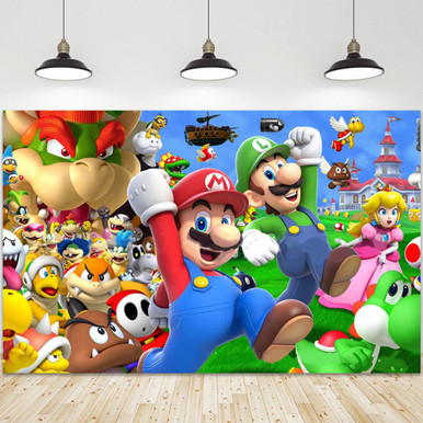 Video Game Backdrop, Video Game Theme Birthday Supplies Decoration ...