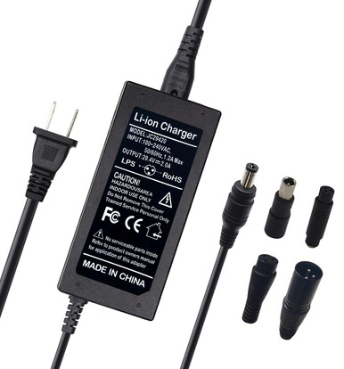 29.4V 2A Charger Universal 5 Plugs for 24V 25.2V 25.6V 25.9V Lithium ...