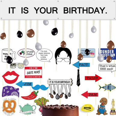 It is Your Birthday Banner, The Office Dwight Theme Infamous Husband ...