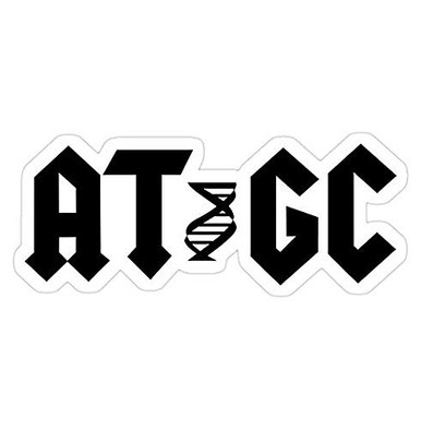 at GC Funny DNA Molecular Biology, Molecular Decal Sticker - Sticker ...