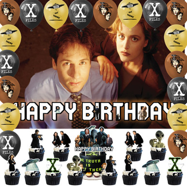 X-Files Birthday Party Decoration, Include Classic Sci-Fi X-Files TV ...