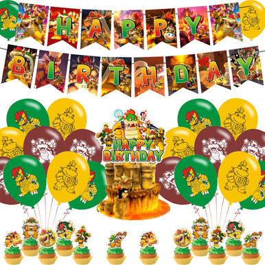 Mario Bowser Birthday Party Decorations,Cartoon Bowser Mario Party ...