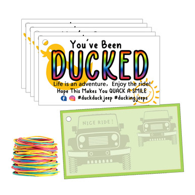 You've Been Ducked, Duck Duck Tag, Duck Ducking Game Card, 3.5 x 2 Inch ...