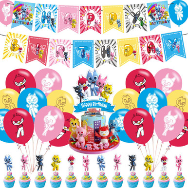 Miniforce Party Decorations,Birthday Party Supplies Includes Banner ...