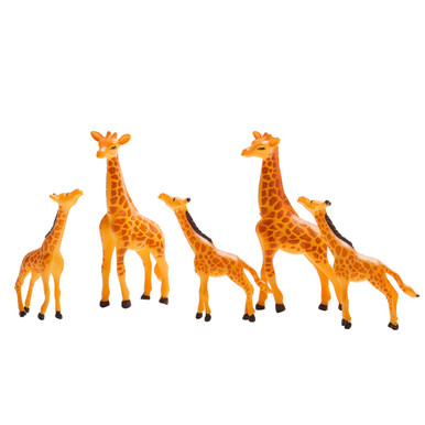 Aydinids 5 Pcs Mini Giraffe Figurines Realistic Giraffe Family Figures ...