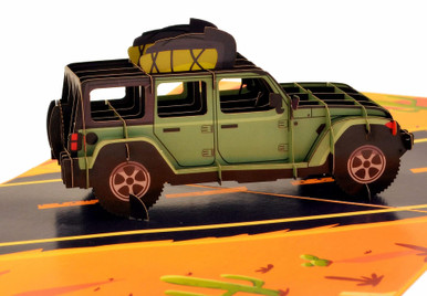 Recordable Greeting Card for Off Road Card lovers, Pop Up Card for Car ...