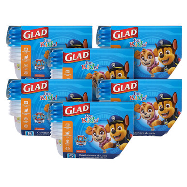 Glad for Kids Paw Patrol GladWare Medium Lunch Square Food Storage ...