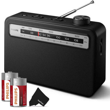Philips Radios Portable AM FM, Electric, Easy to Use Small Boombox ...