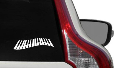 Piano Keyboard Version 1 Car Vinyl Sticker Decal Bumper Sticker for ...