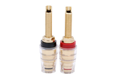 CeCCe 2 Pack 5-Way Binding Post Speaker Terminal Gold Plated Brass ...