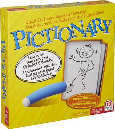 Mattel Games Pictionary Board Game, Drawing Game for Kids, Adults and ...