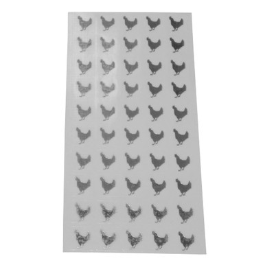 Chicken Food Choice Stickers for Place Cards- Meal Stickers (Clear with ...