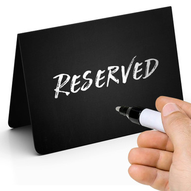 5 Pack Reserved Table Signs for Wedding Party Restaurant - Blanked ...