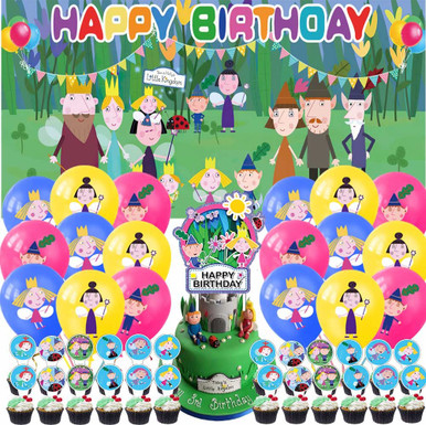 Ben and Holly's Little Kingdom Party Supplies Decorations Birthday Cake ...