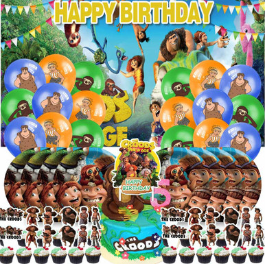 The Croods Decorations Prehistoric Caveman Party Supplies Awakening ...