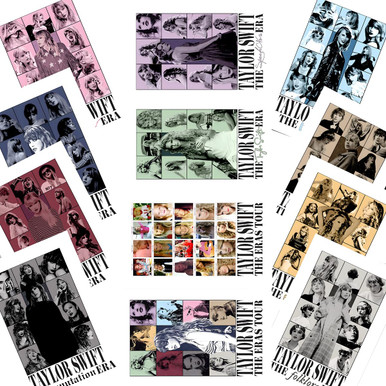 Taylor Poster Swift Music Album Poster Eras Tour - Set of 12 High ...