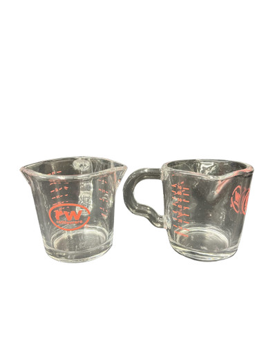 Rattleware 3-Ounce Espresso Shot Glass Pitcher, Pink Etching, Set of 2 ...