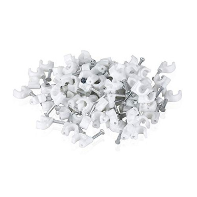 TENINYU 200 Pack Nail In Cable Clips Cable Management Ethernet Cable ...