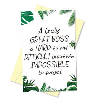 Funny Boss Leaving Card From Employee, Leader Retirement Farewell Card ...