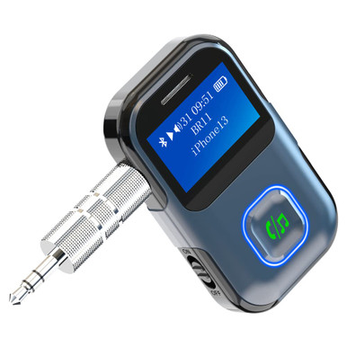 Bluetooth 5.0 Receiver Adapter,Color Display Screen Dual Bluetooth for ...