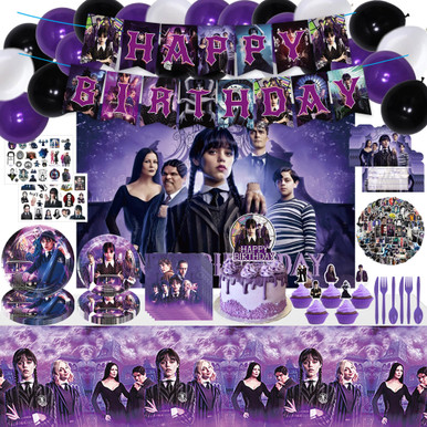Wednesday Addams Birthday Party Decoration, Wednesday Addams Party ...