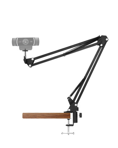Boseen Webcam Stand Desk Mount - Suspension Boom Scissor Arm Webcam ...