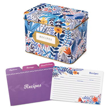 Jot & Mark Recipe Card Complete Gift Box | Decorative Recipe Tin Box, Recipe Cards, Index ...