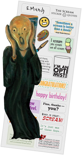 Edvard Munch's The Scream Quotable Notable - Greeting Card and Sticker ...