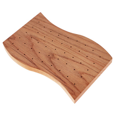 Spec101 Catering Appetizer Skewer Holder Food Display - 45 Hole Oak ...