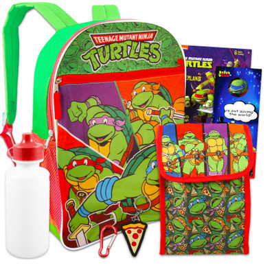Teenage Mutant Ninja Turtles Backpack and Lunch Bag Set - Bundle with ...