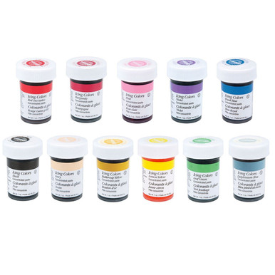 Wilton 12 Icing Color Set Includes 12 Large 1 Ounce Containers of Icing ...