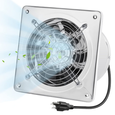 YUCHENGTECH 6in Kitchen Exhaust Fan Wall Mounted Exhaust Fan Through ...