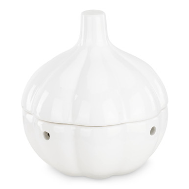 Navaris Ceramic Garlic Keeper - Garlic Holder for Counter - Kitchen ...