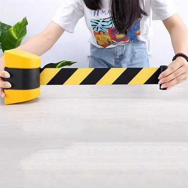 YuegoO Wall Mounted Pillar Rope Barrier, Adjustable Safety Barrier ...